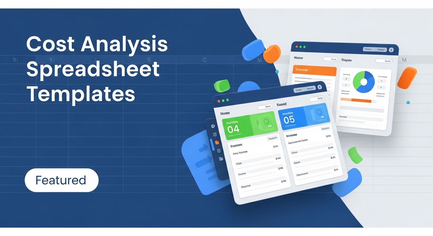 5 Cost Analysis Spreadsheet Templates - Free Sample Templates