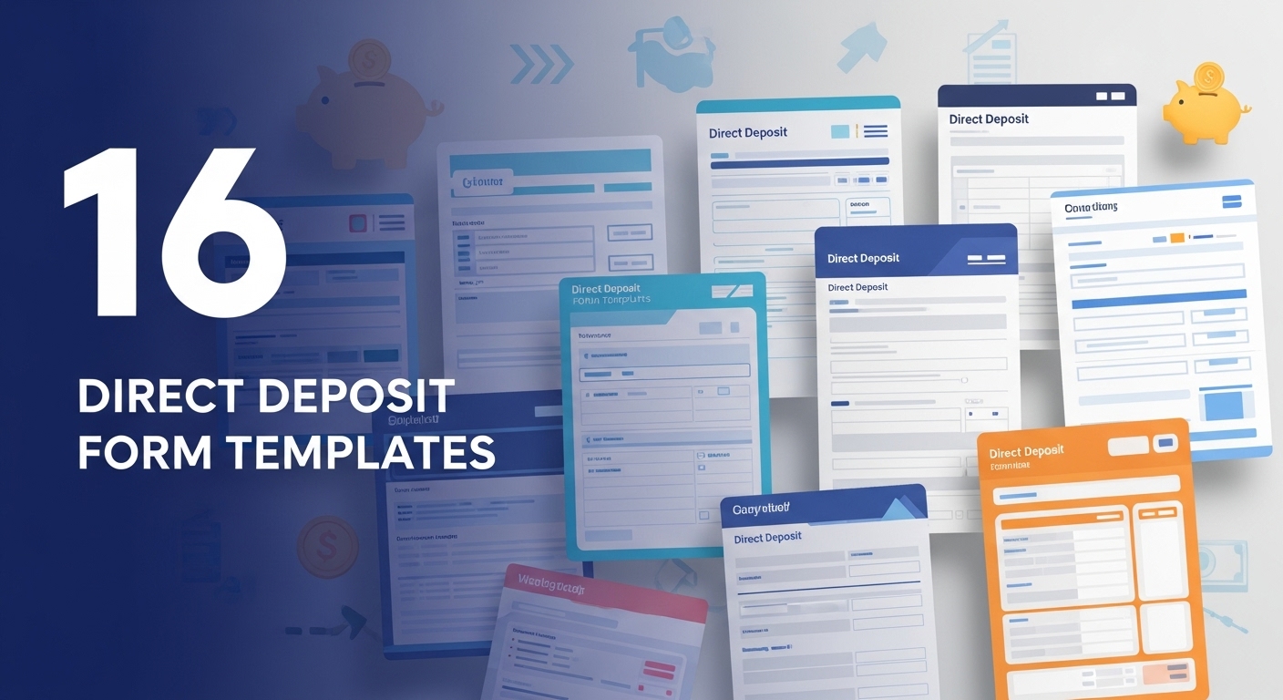 16 Generic Direct Deposit Form Templates - Free Sample Templates
