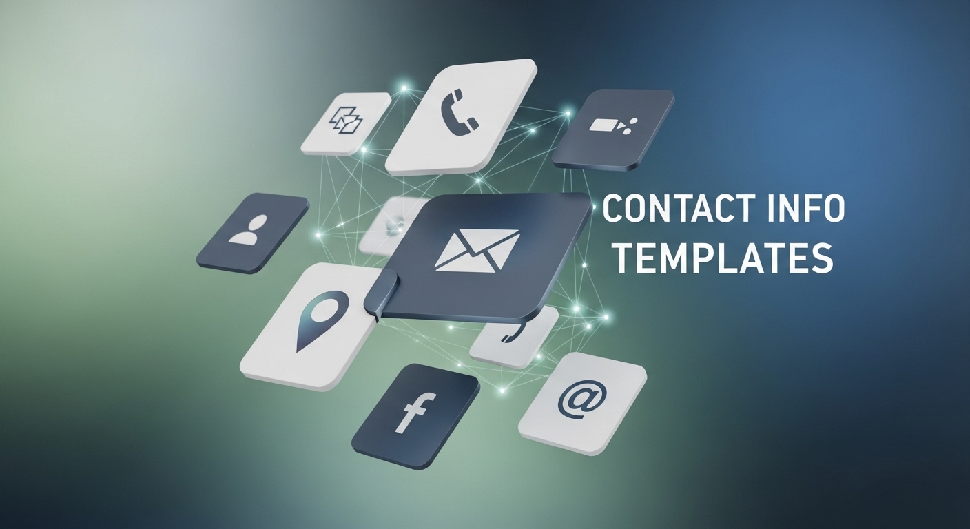 5 Contact Info Templates - Free Sample Templates
